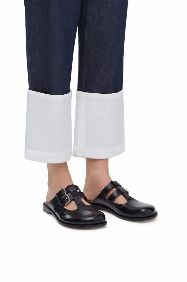 Loewe Campo Mary Jane Mules - Black