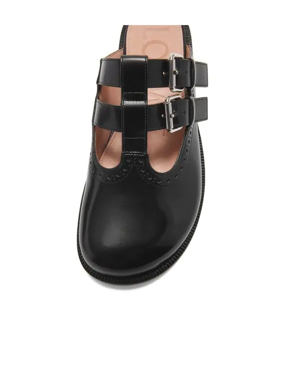 Loewe Campo Mary Jane Mules - Black