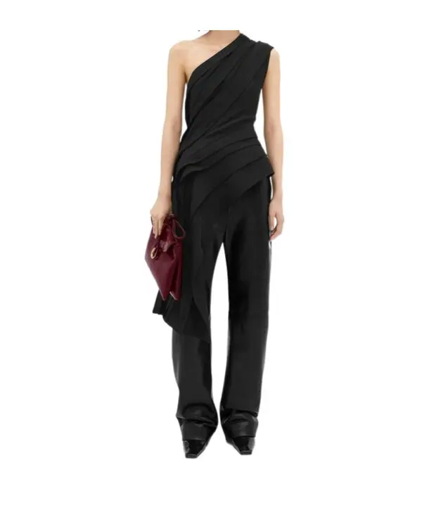 Bottega Veneta Asymmetrical Draped Top