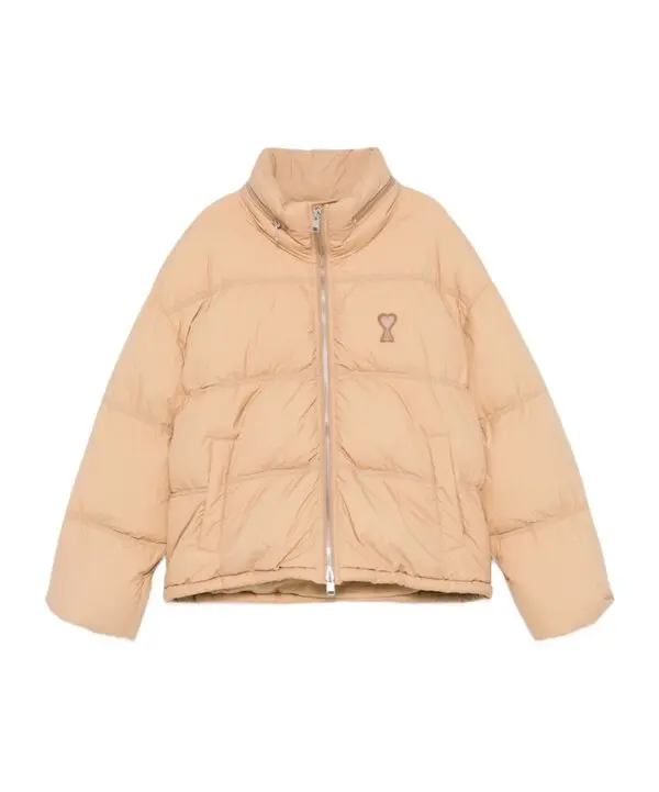 Ami De Coeur Zipped Down Jacket - Nude