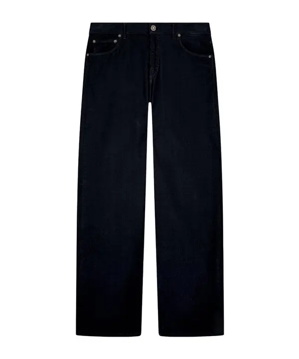 DONDUP Straight Leg Corduroy Trousers - Black