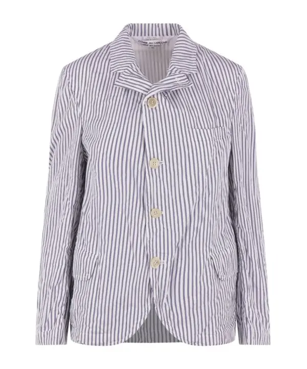 Comme Des Garçons Single-breasted Striped Blazer