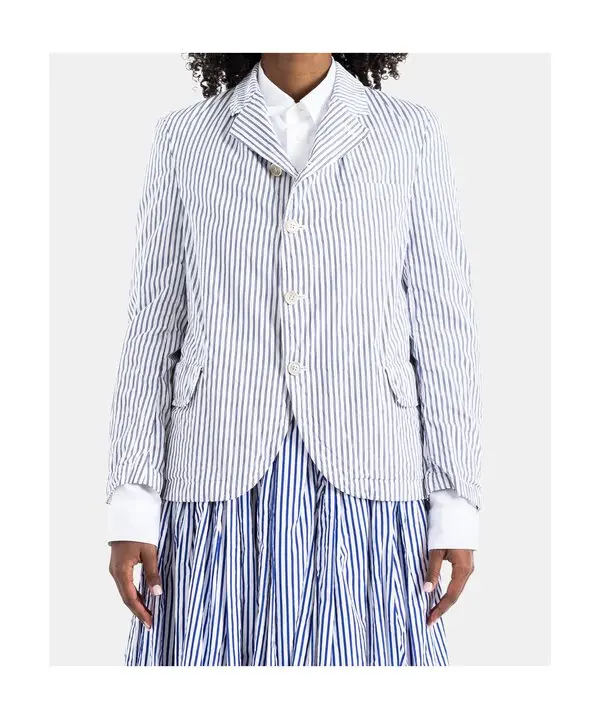 Comme Des Garçons Single-breasted Striped Blazer