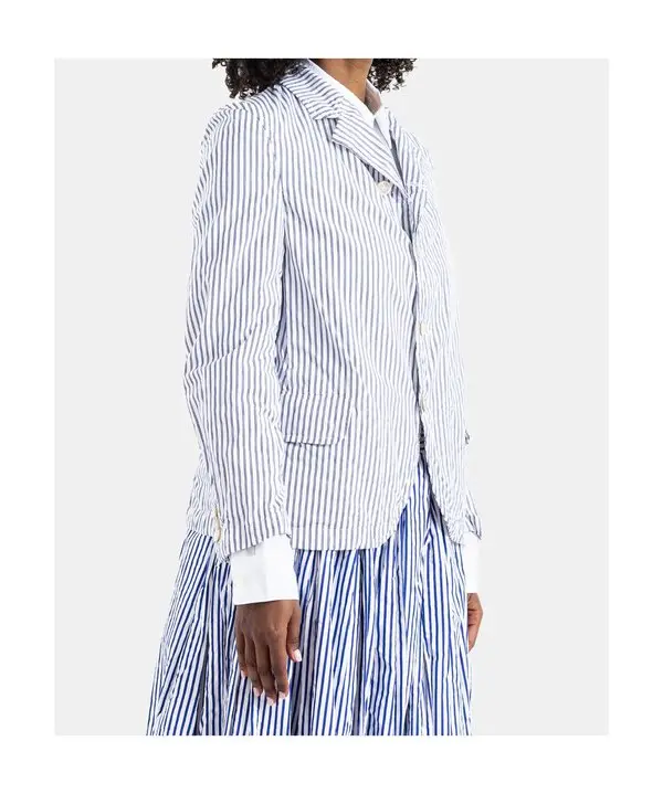 Comme Des Garçons Single-breasted Striped Blazer