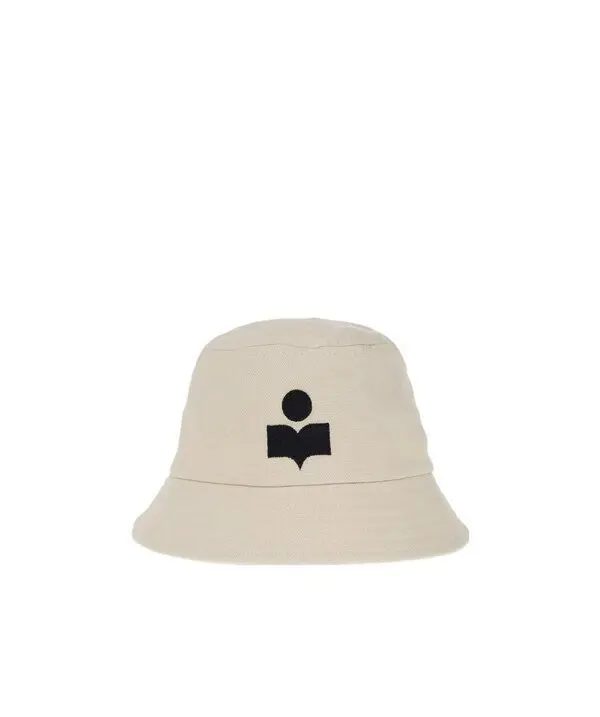 Isabel Marant Étoile Logo Embroidered Bucket Hat - Nude