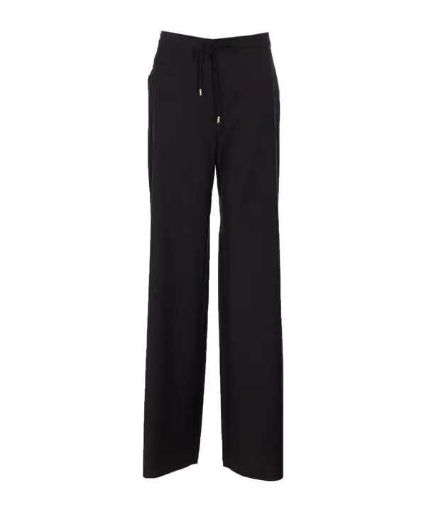 Max Mara Zip-fastening Coulisse Trousers - Black