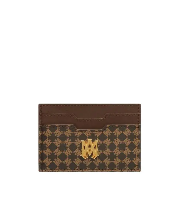 Amiri Logo Card Holder - Brown