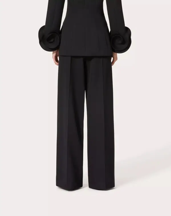 Valentino Garavani Pleat Detailed Wide Leg Pants