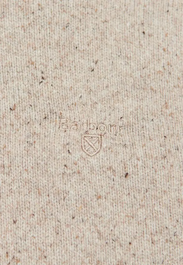 Barbour Mélange-effect Crew-neck Jumper - Nude