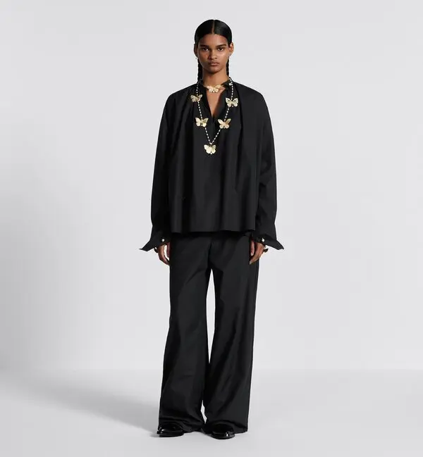 Dior Flared Trousers With Drawstring Waist