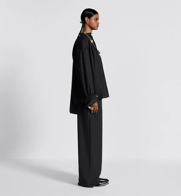 Dior Flared Trousers With Drawstring Waist