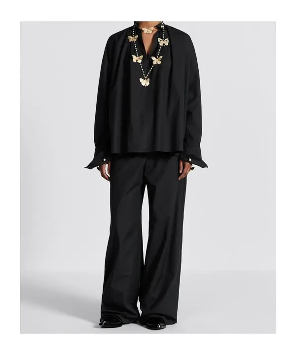 Dior Flared Trousers With Drawstring Waist