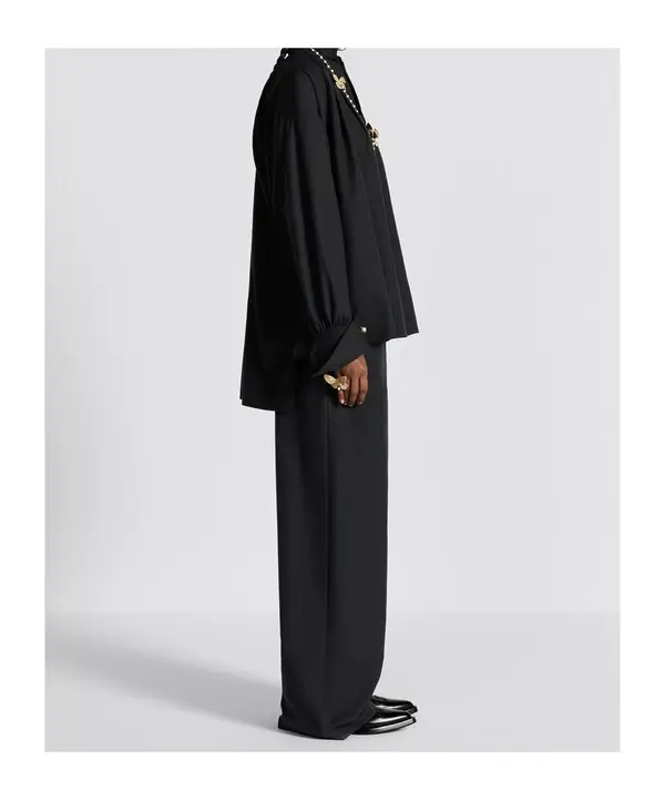 Dior Flared Trousers With Drawstring Waist