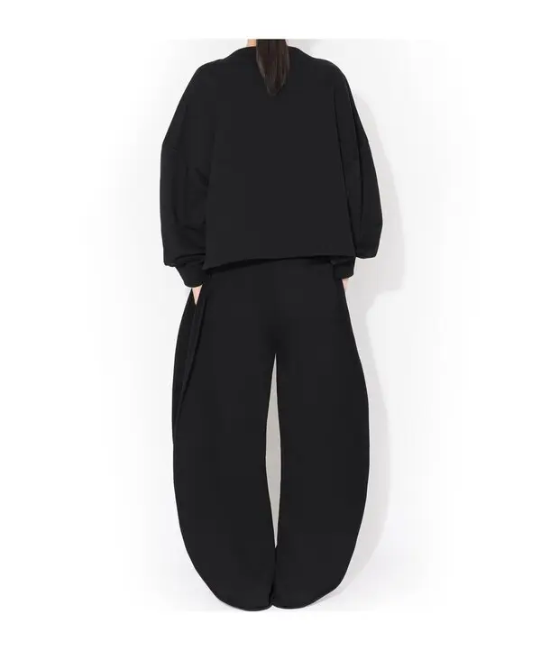 Alaïa Petal Drawstring Joggers With Slit Leg