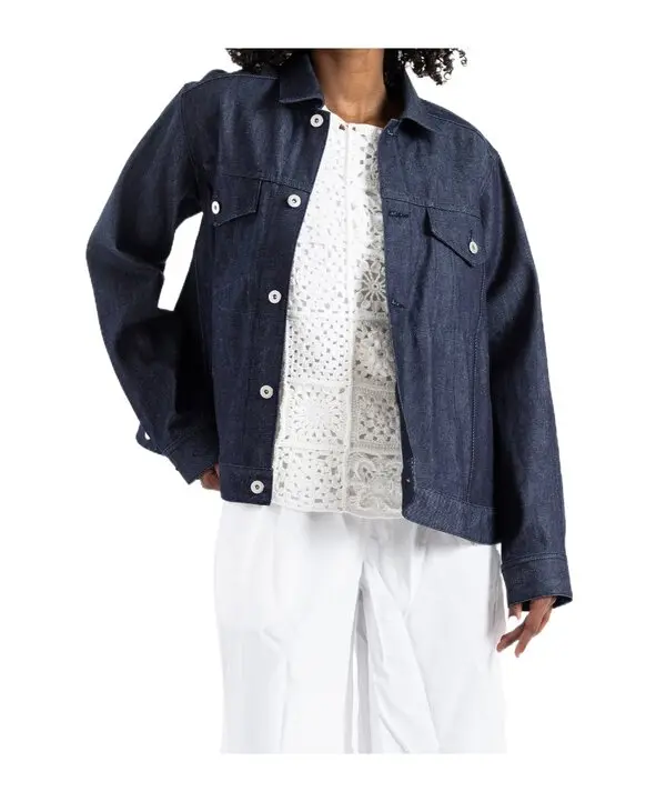 Comme Des Garçons Long-sleeved Denim Jacket