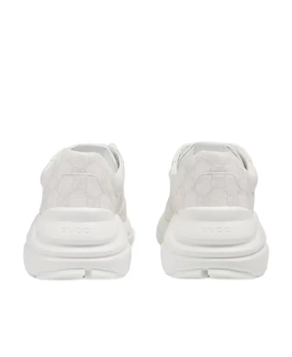 Gucci Gg Rhyton Canvas Sneakers - White