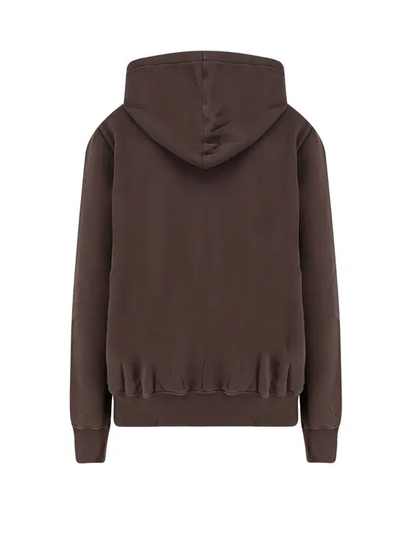 Rick Owens Oversized Drawstring Hoodie - Brown