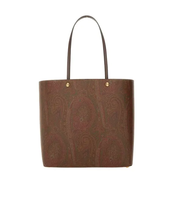 Etro Paisley Jacquard Tote Bag - Brown