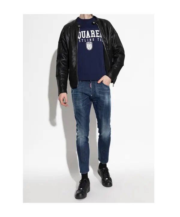 Dsquared2 Crewneck Sweatshirt With Monogram Print