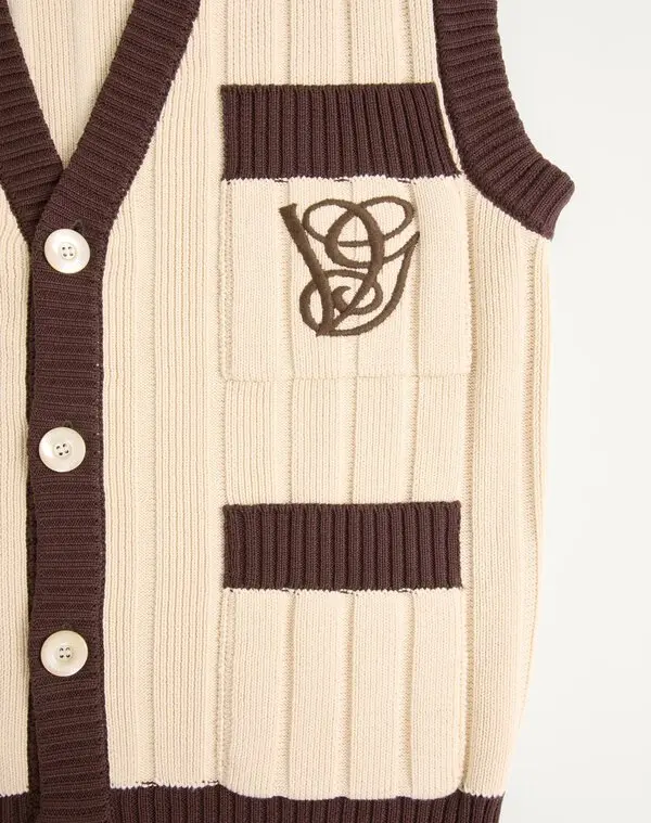 Valentino Garavani V-neck Sleeveless Knitted Vest