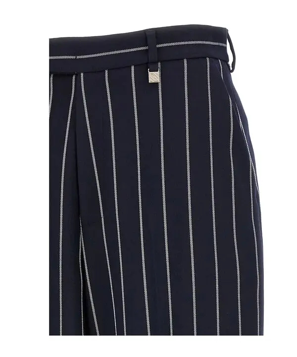 Giuseppe Di Morabito Striped High-waist Tailored Trousers