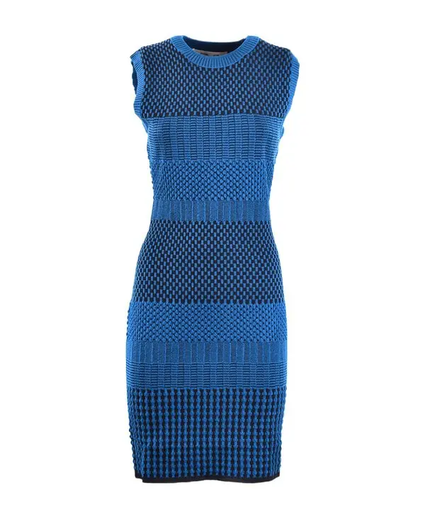 Diane Von Furstenberg Sleeveless Round Neck Knit Dress