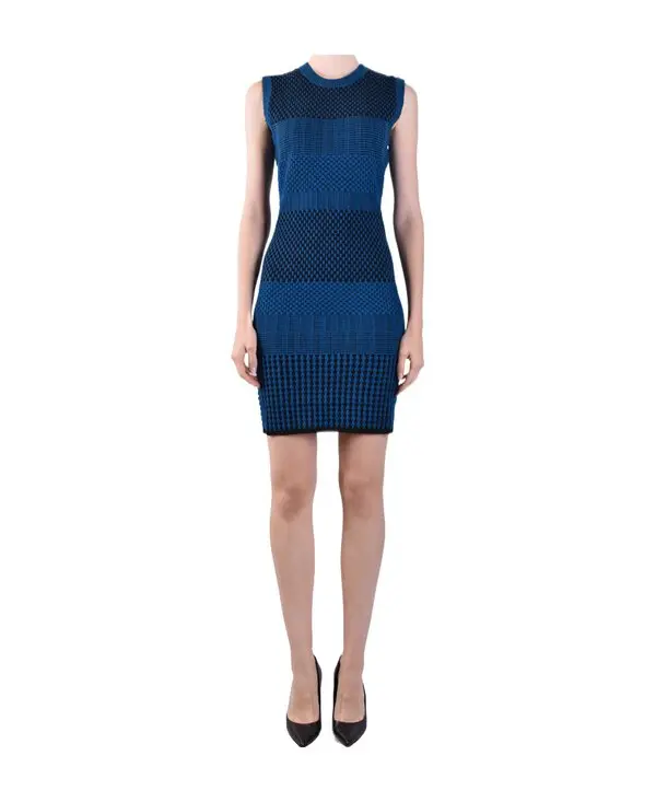 Diane Von Furstenberg Sleeveless Round Neck Knit Dress