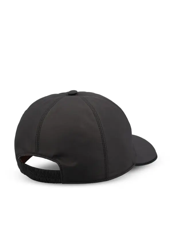 Zegna Embroidered Baseball Cap - Black