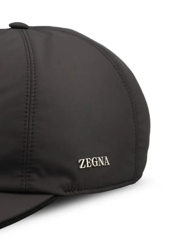Zegna Embroidered Baseball Cap - Black