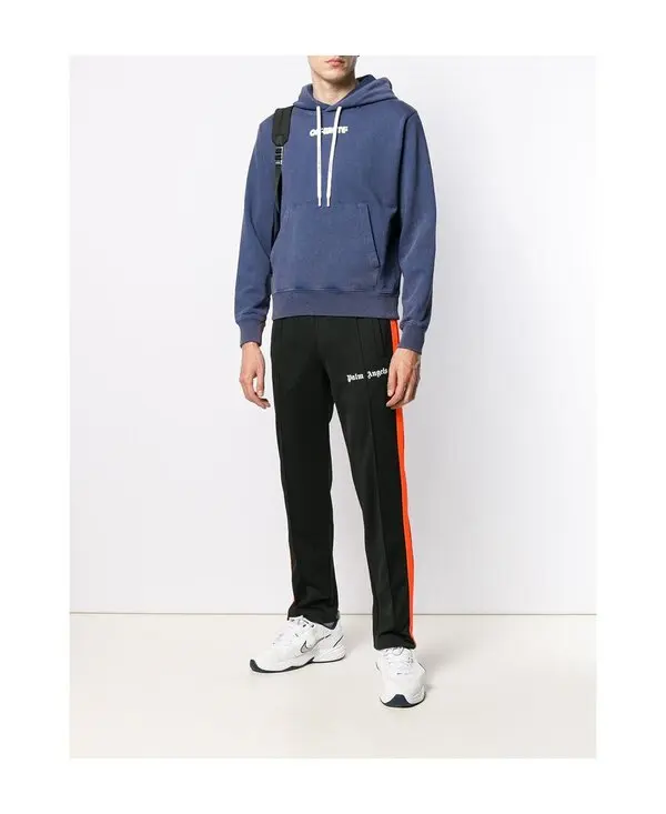 Off-White Logo Printed Hooded Sweater