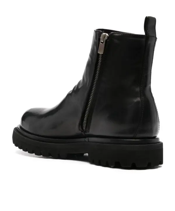 Officine Creative Side Zipper Ankle Boots