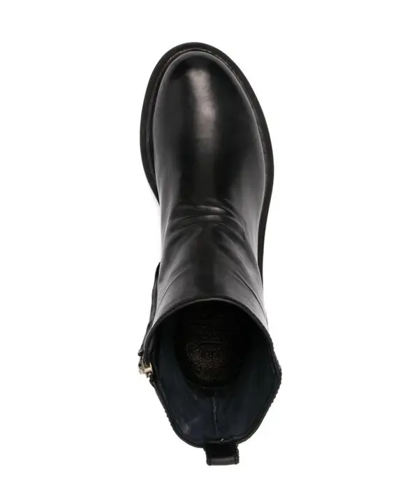 Officine Creative Side Zipper Ankle Boots