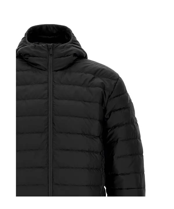 Canada Goose Stratus Tonal Label Hooded Jacket - Black