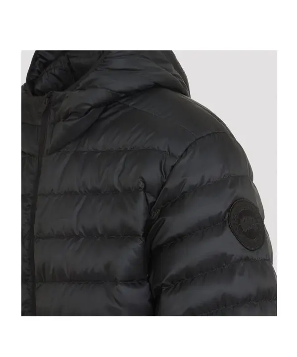 Canada Goose Stratus Tonal Label Hooded Jacket - Black