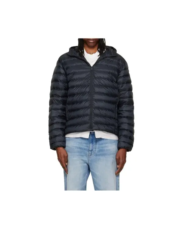 Canada Goose Stratus Tonal Label Hooded Jacket - Black