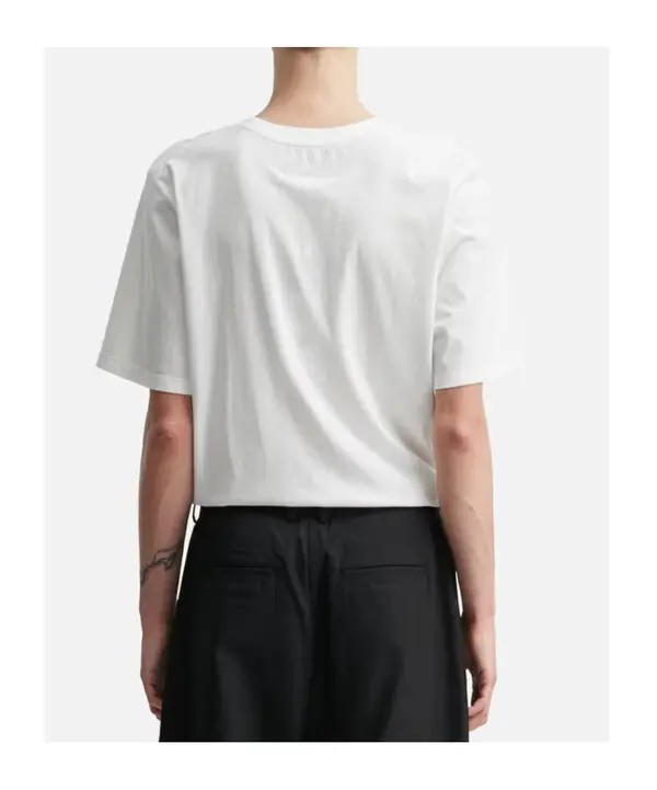 MAISON MARGIELA Logo Printed Crewneck T-shirt - White