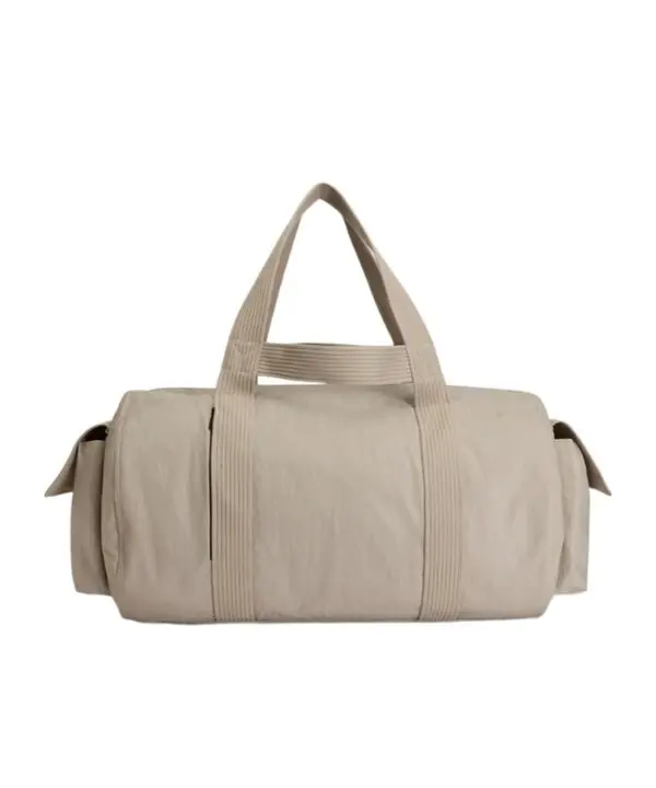 Y3 Crinkle Nylon Duffle Bag - Light Brown
