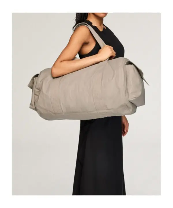 Y3 Crinkle Nylon Duffle Bag - Light Brown