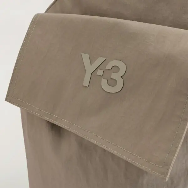 Y3 Crinkle Nylon Duffle Bag - Light Brown