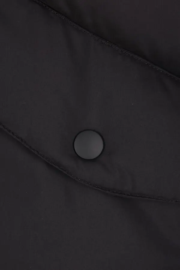 Miu Miu Technical Pongé Cropped Down Jacket - Black