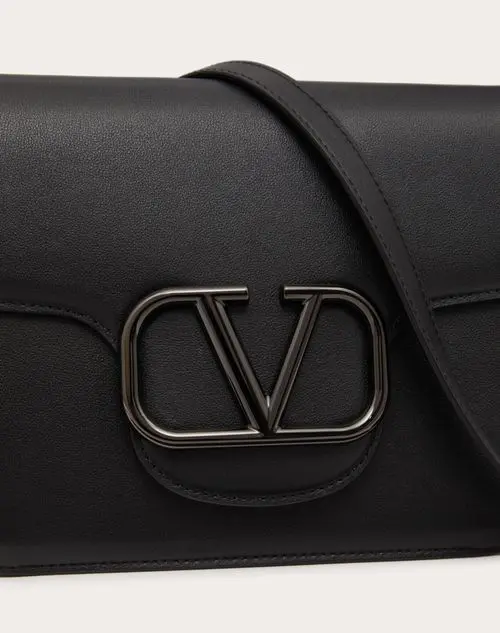 Valentino Garavani Vlogo Plaque Foldover Top Shoulder Bag