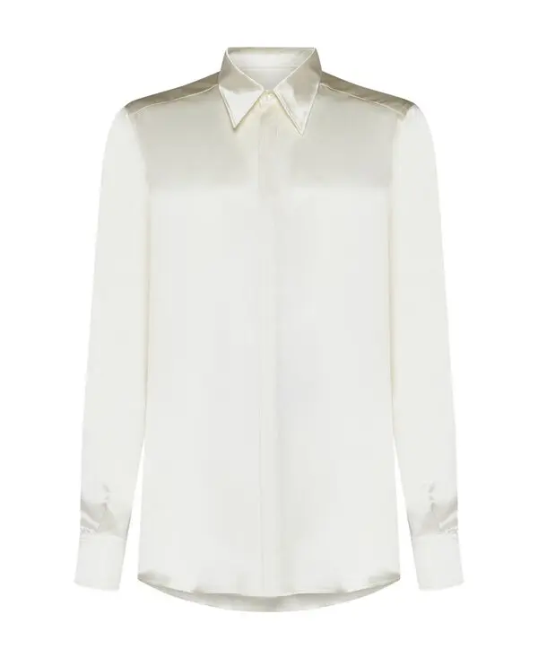 Dolce & Gabbana Long-sleeved Silk Shirt
