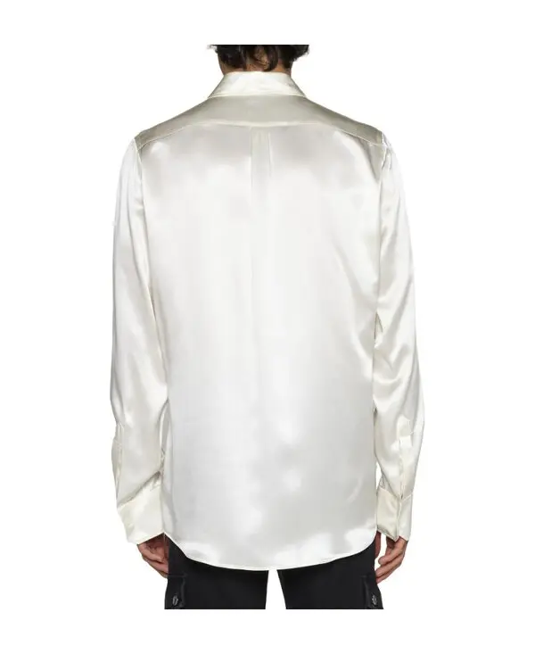 Dolce & Gabbana Long-sleeved Silk Shirt