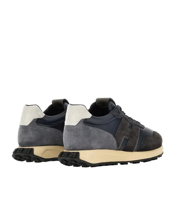 Hogan Suede And Nappa Leather H601 Sneakers - Blue