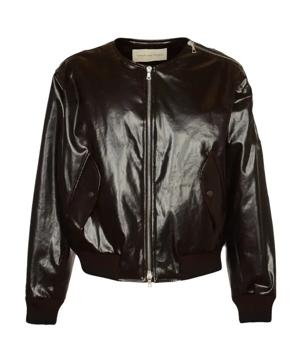 Dries Van Noten Zip-up Bomber Jacket - Black