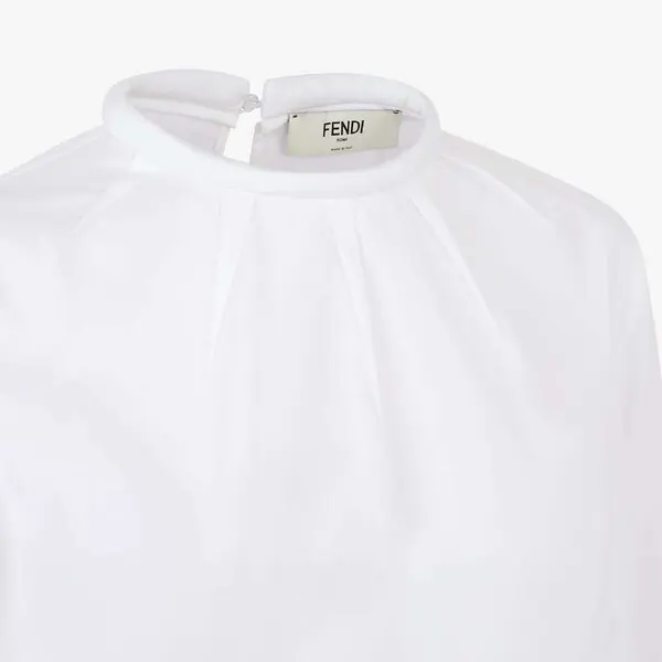 Fendi Cotton Shirt With Pleated Details
