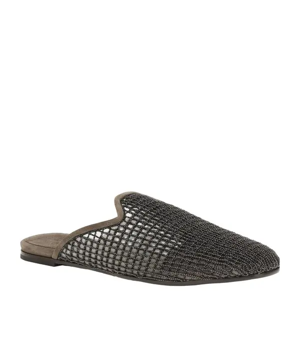 Brunello Cucinelli Embellished Slip-on Sandals