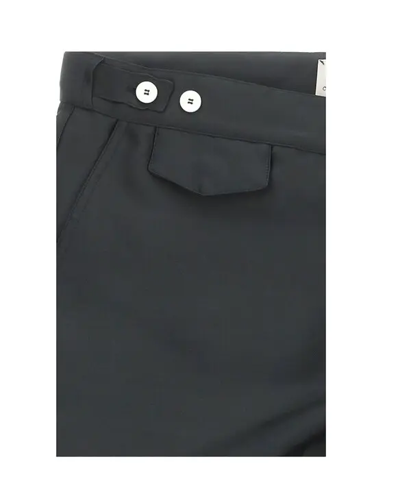 VIVIENNE WESTWOOD Orb-embroidered Mid-rise Bermuda Shorts - Black
