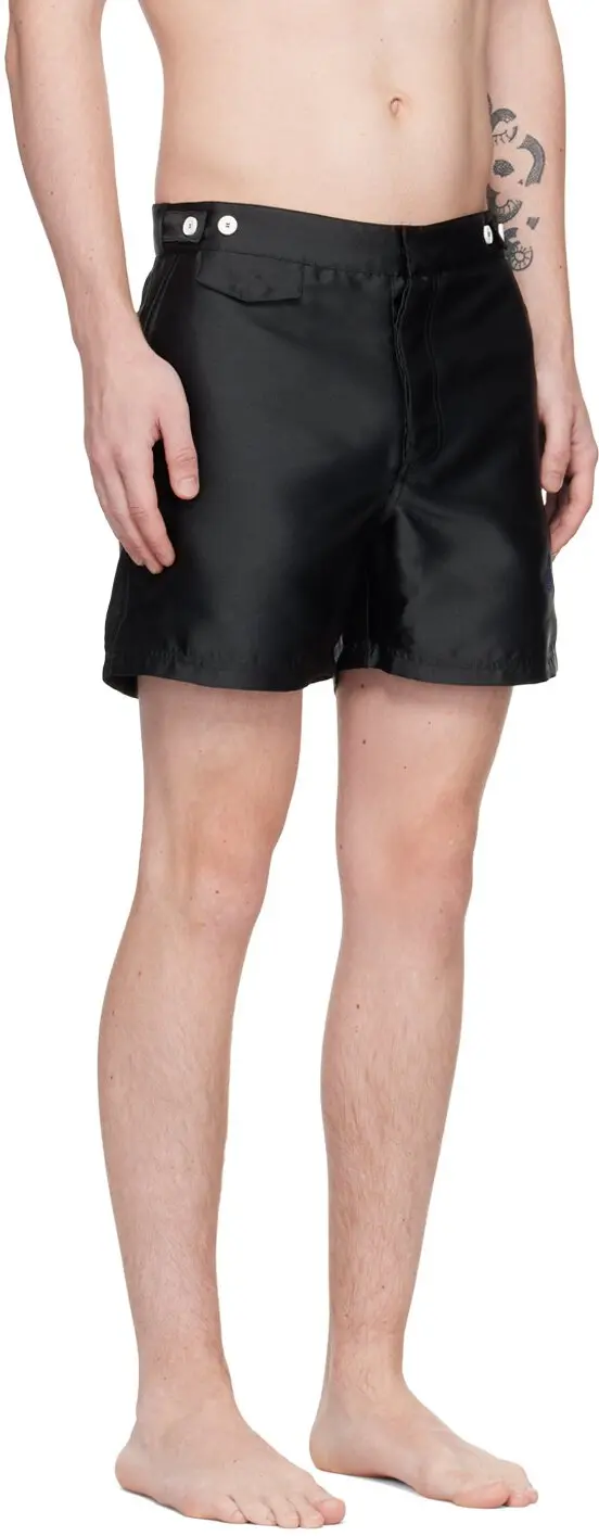 VIVIENNE WESTWOOD Orb-embroidered Mid-rise Bermuda Shorts - Black