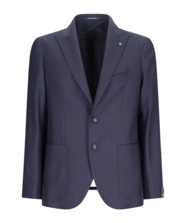 Tagliatore Herringbone Two-button Blazer - Blue